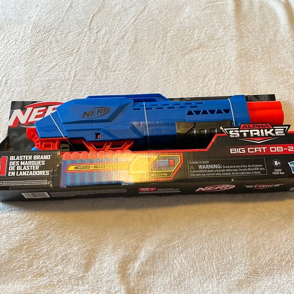 Hasbro | Toys | Nerf Alpha Strike Big Cat Db2 Blue | Poshmark
